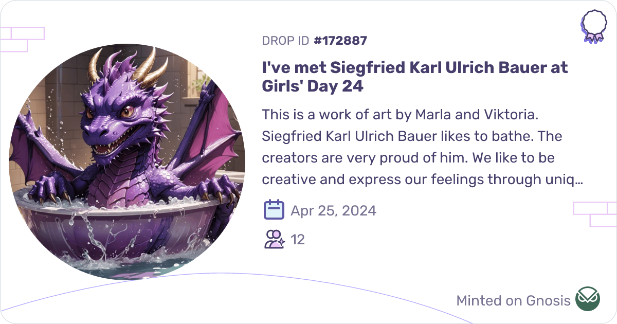 #172887 - I've met Siegfried Karl Ulrich Bauer at Girls' Day 24 | POAP ...