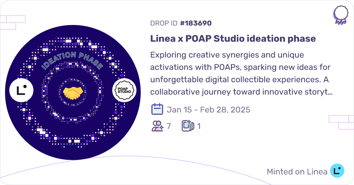 #183690 - Linea x POAP Studio ideation phase | POAP Gallery