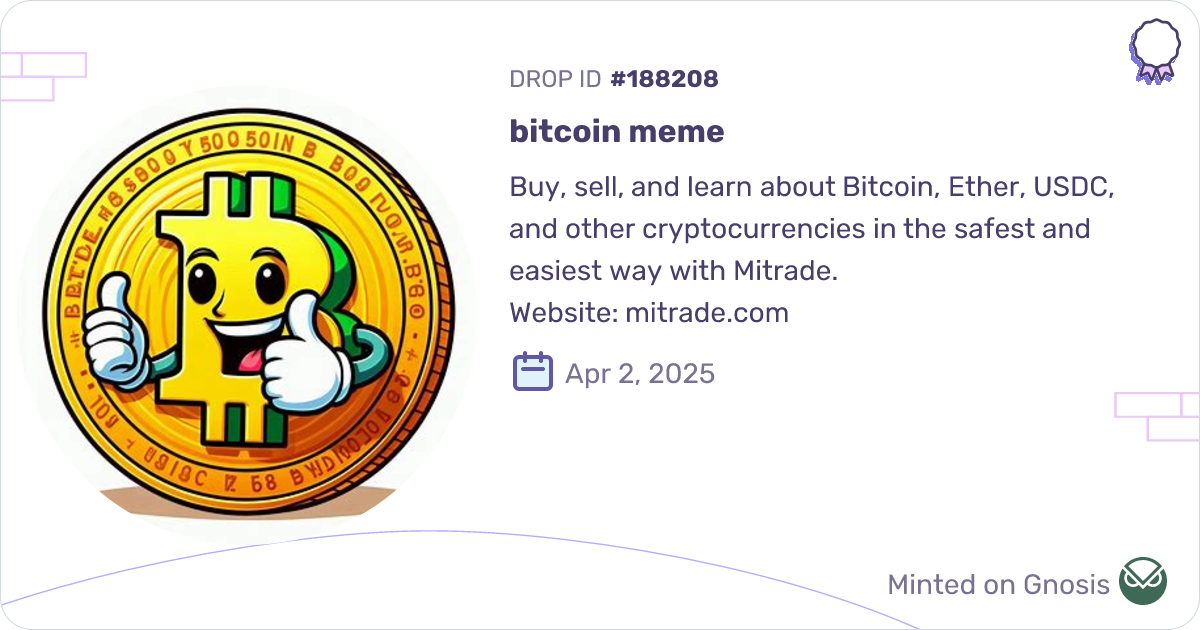 #188208 - bitcoin meme | POAP Gallery