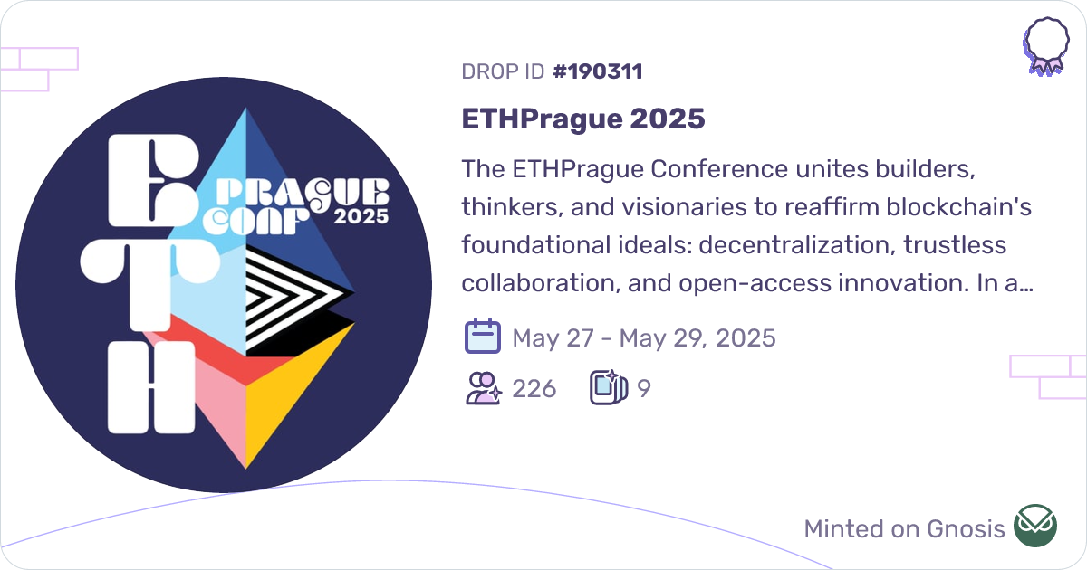#190311 - ETHPrague 2025 | POAP Gallery