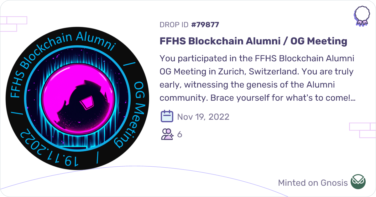 #79877 - FFHS Blockchain Alumni / OG Meeting | POAP Gallery